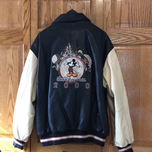 Disney | Jackets & Coats | Disney 200 Collectors Leather Bomber Jacket ...